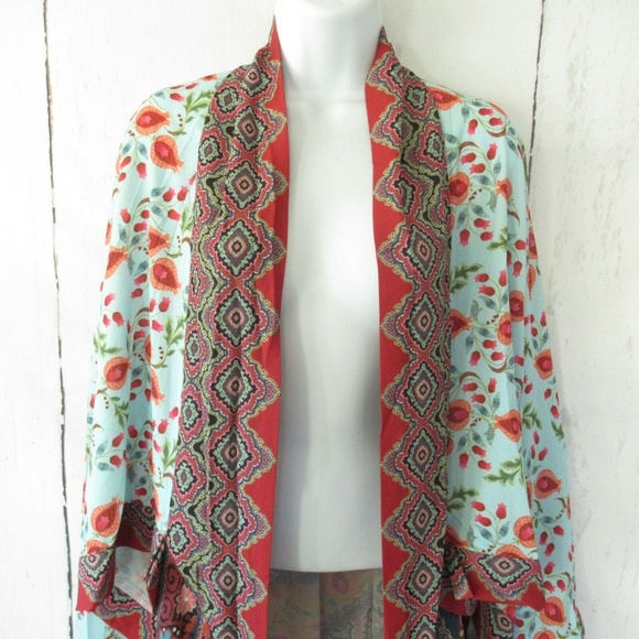 Umgee | Tops | Umgee Duster Kimono Mixed Print Scarf Cardigan | Poshmark